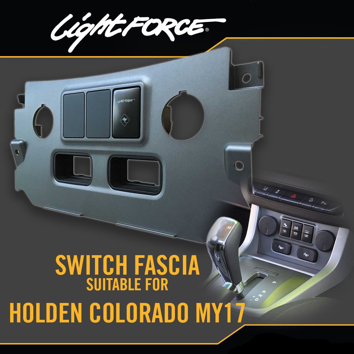 Lightforce Holden Colorado 2017- Fascia Switch Panel – Coast4x4