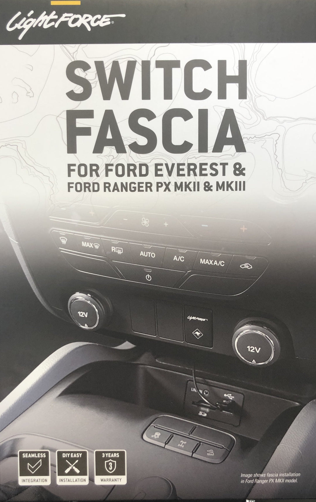 Lightforce Ford Ranger PX2 & PX3 Fascia Switch Panel – Coast4x4