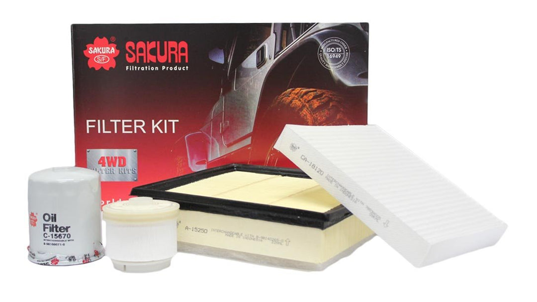 Sakura Filter Kit Isuzu DMAX TF / MU-X 3.0L 2012-2018 – Coast4x4