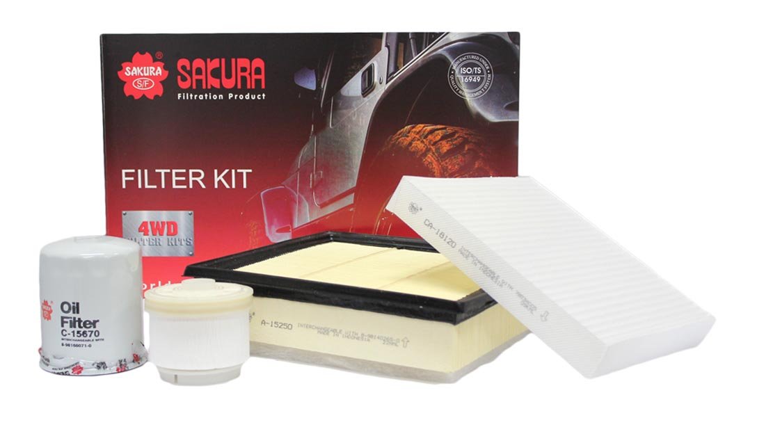 Sakura Filter Kit Isuzu DMAX TF / MU-X 3.0L 2012-2018 – Coast4x4